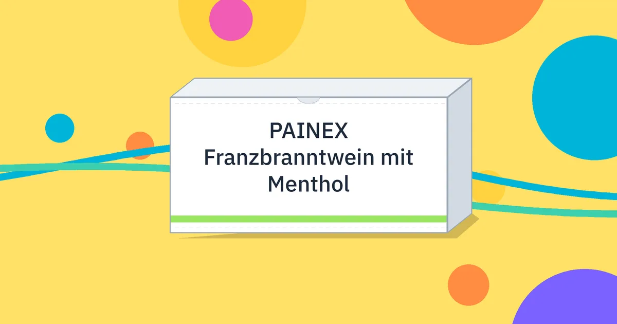 Symbolbild: Packung mit der Aufschrift PAINEX Franzbranntwein mit Menthol (PZN 19182073) – Verfügbarkeit und Bezug in Apotheken in Frankfurt am Main