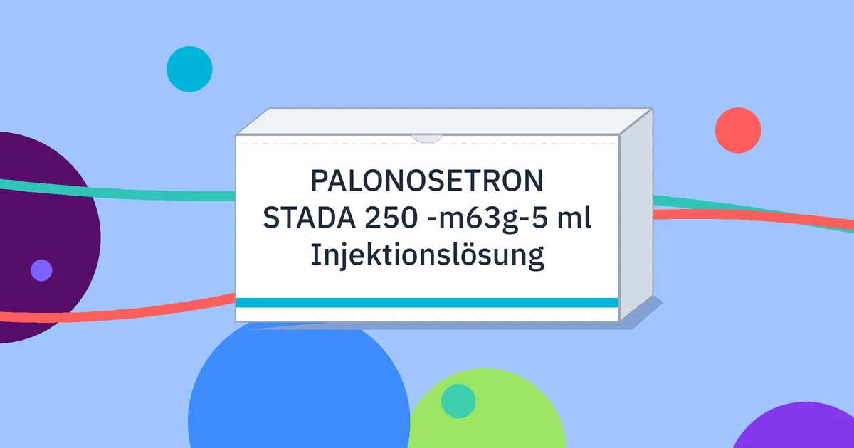 Symbolbild: Packung mit der Aufschrift PALONOSETRON STADA 250 -m63g-5 ml Injektionslösung (PZN 11193568) – Verfügbarkeit und Bezug in Apotheken in Frankfurt am Main