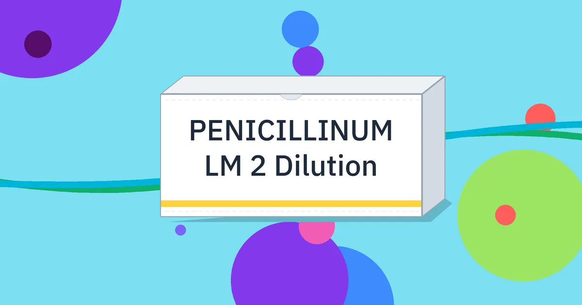 Symbolbild: Packung mit der Aufschrift PENICILLINUM LM 2 Dilution (PZN 12977102) – Verfügbarkeit und Bezug in Apotheken in Frankfurt am Main