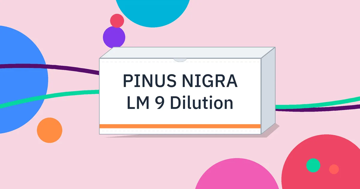 Symbolbild: Packung mit der Aufschrift PINUS NIGRA LM 9 Dilution (PZN 13642467) – Verfügbarkeit und Bezug in Apotheken in Frankfurt am Main