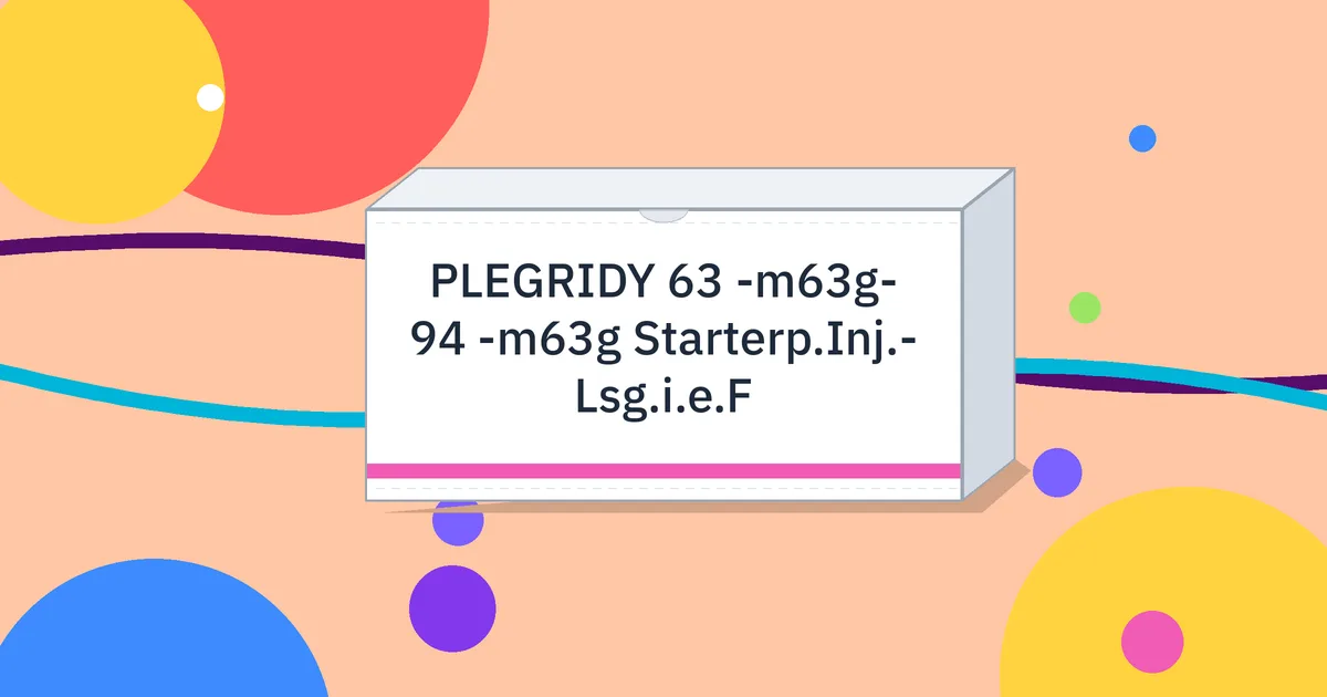 Symbolbild: Packung mit der Aufschrift PLEGRIDY 63 -m63g-94 -m63g Starterp.Inj.-Lsg.i.e.F (PZN 10318507) – Verfügbarkeit und Bezug in Apotheken in Frankfurt am Main