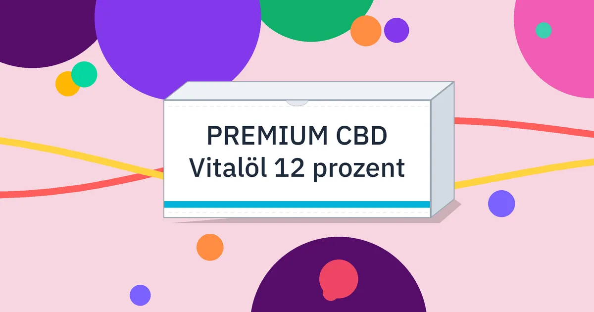 Symbolbild: Packung mit der Aufschrift PREMIUM CBD Vitalöl 12 prozent (PZN 16747592) – Verfügbarkeit und Bezug in Apotheken in Frankfurt am Main