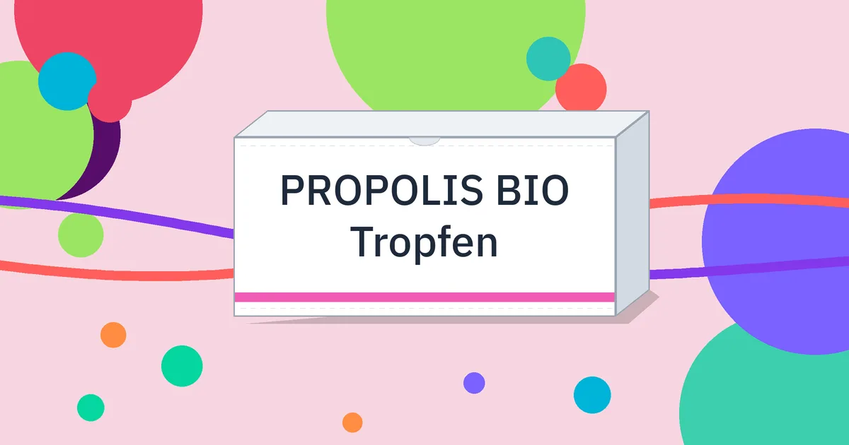 Symbolbild: Packung mit der Aufschrift PROPOLIS BIO Tropfen (PZN 15742730) – Verfügbarkeit und Bezug in Apotheken in Frankfurt am Main