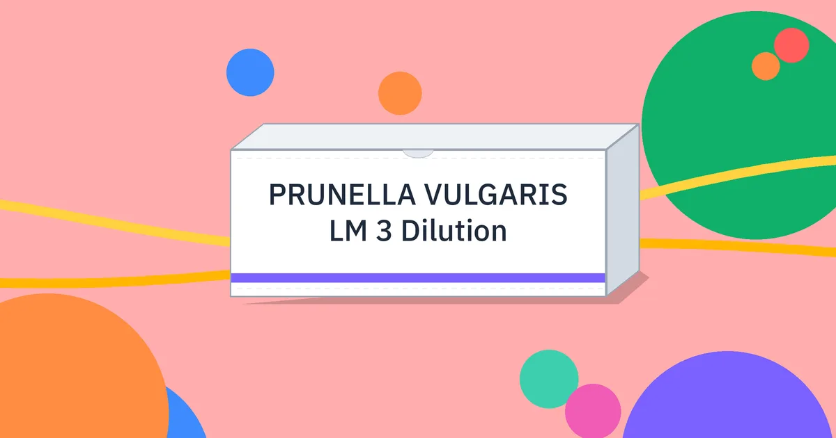 Symbolbild: Packung mit der Aufschrift PRUNELLA VULGARIS LM 3 Dilution (PZN 13668805) – Verfügbarkeit und Bezug in Apotheken in Frankfurt am Main