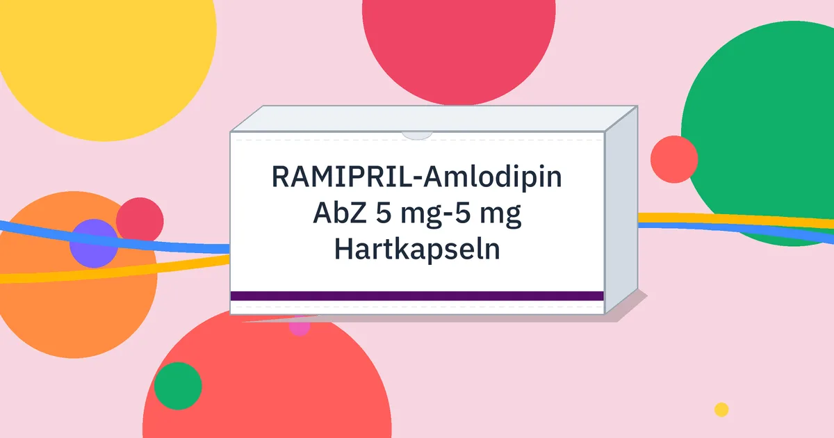 Symbolbild: Packung mit der Aufschrift RAMIPRIL-Amlodipin AbZ 5 mg-5 mg Hartkapseln (PZN 13578083) – Verfügbarkeit und Bezug in Apotheken in Frankfurt am Main