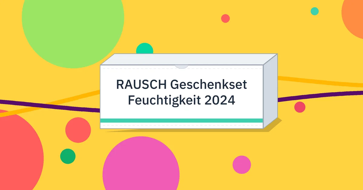 Symbolbild: Packung mit der Aufschrift RAUSCH Geschenkset Feuchtigkeit 2024 (PZN 19382174) – Verfügbarkeit und Bezug in Apotheken in Frankfurt am Main