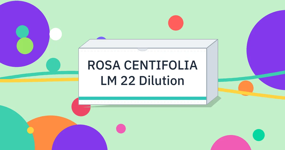 Symbolbild: Packung mit der Aufschrift ROSA CENTIFOLIA LM 22 Dilution (PZN 13055942) – Verfügbarkeit und Bezug in Apotheken in Frankfurt am Main
