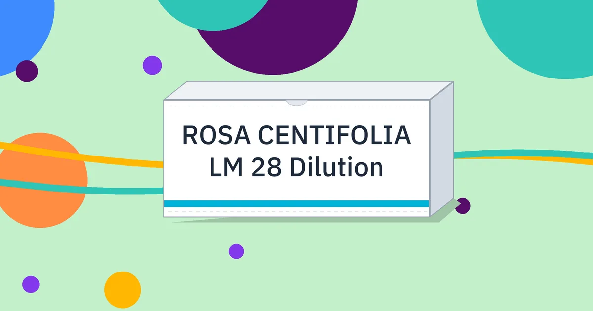 Symbolbild: Packung mit der Aufschrift ROSA CENTIFOLIA LM 28 Dilution (PZN 13056002) – Verfügbarkeit und Bezug in Apotheken in Frankfurt am Main