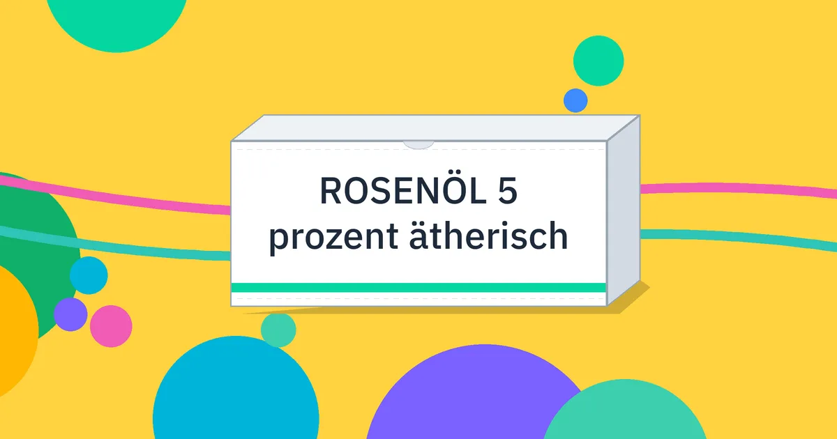 Symbolbild: Packung mit der Aufschrift ROSENÖL 5 prozent ätherisch (PZN 20777618) – Verfügbarkeit und Bezug in Apotheken in Frankfurt am Main