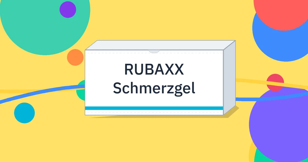 Symbolbild: Packung mit der Aufschrift RUBAXX Schmerzgel (PZN 16758756) – Verfügbarkeit und Bezug in Apotheken in Frankfurt am Main