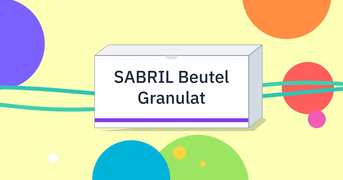 Symbolbild: Packung mit der Aufschrift SABRIL Beutel Granulat (PZN 00506662) – Verfügbarkeit und Bezug in Apotheken in Frankfurt am Main