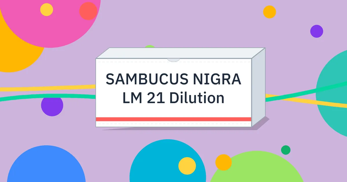 Symbolbild: Packung mit der Aufschrift SAMBUCUS NIGRA LM 21 Dilution (PZN 13181374) – Verfügbarkeit und Bezug in Apotheken in Frankfurt am Main