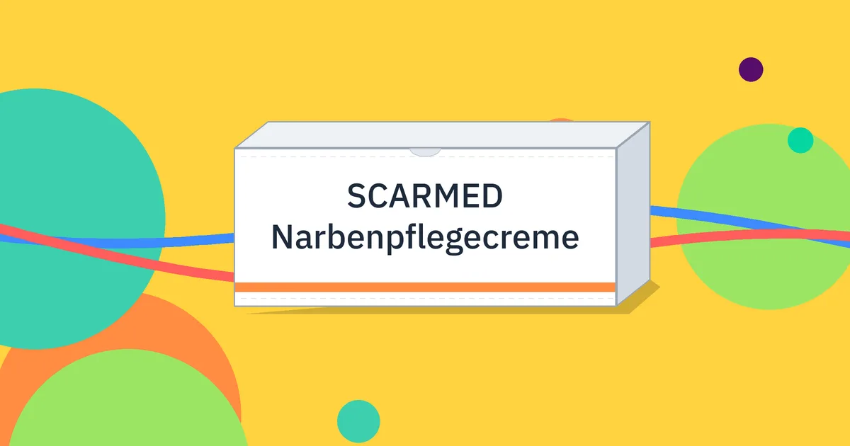 Symbolbild: Packung mit der Aufschrift SCARMED Narbenpflegecreme (PZN 16143233) – Verfügbarkeit und Bezug in Apotheken in Frankfurt am Main