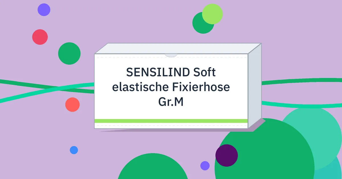Symbolbild: Packung mit der Aufschrift SENSILIND Soft elastische Fixierhose Gr.M (PZN 17194296) – Verfügbarkeit und Bezug in Apotheken in Frankfurt am Main