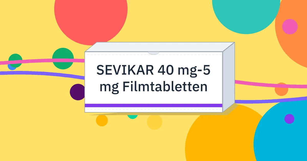 Symbolbild: Packung mit der Aufschrift SEVIKAR 40 mg-5 mg Filmtabletten (PZN 07517284) – Verfügbarkeit und Bezug in Apotheken in Frankfurt am Main