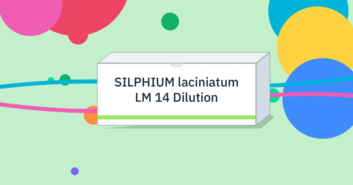 Symbolbild: Packung mit der Aufschrift SILPHIUM laciniatum LM 14 Dilution (PZN 13679097) – Verfügbarkeit und Bezug in Apotheken in Frankfurt am Main