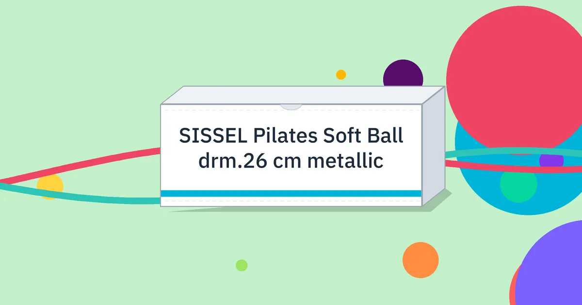 Symbolbild: Packung mit der Aufschrift SISSEL Pilates Soft Ball drm.26 cm metallic (PZN 14444870) – Verfügbarkeit und Bezug in Apotheken in Frankfurt am Main