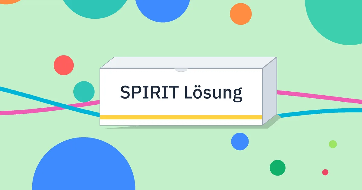 Symbolbild: Packung mit der Aufschrift SPIRIT Lösung (PZN 05022213) – Verfügbarkeit und Bezug in Apotheken in Frankfurt am Main