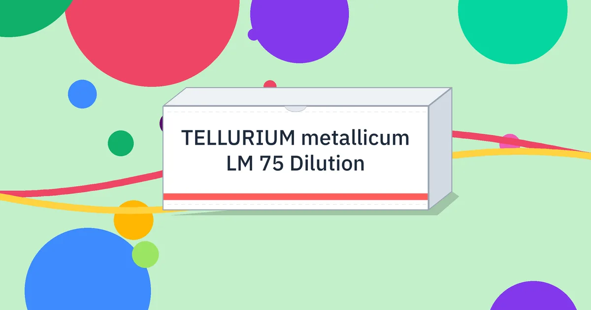 Symbolbild: Packung mit der Aufschrift TELLURIUM metallicum LM 75 Dilution (PZN 13215914) – Verfügbarkeit und Bezug in Apotheken in Frankfurt am Main