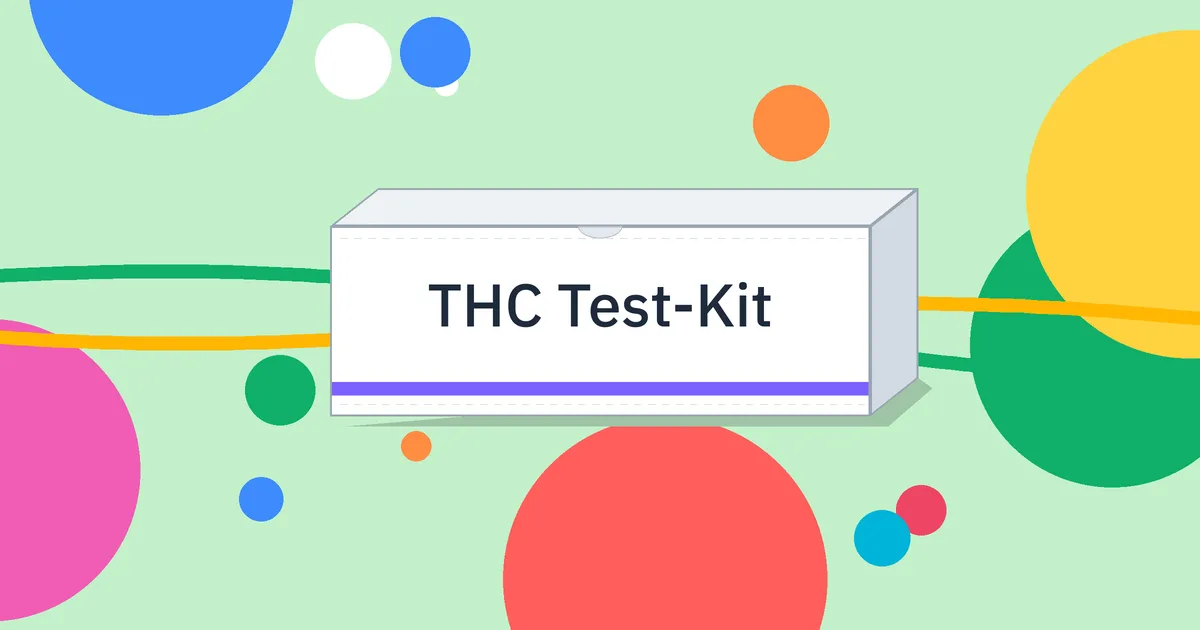 Symbolbild: Packung mit der Aufschrift THC Test-Kit (PZN 16938211) – Verfügbarkeit und Bezug in Apotheken in Frankfurt am Main