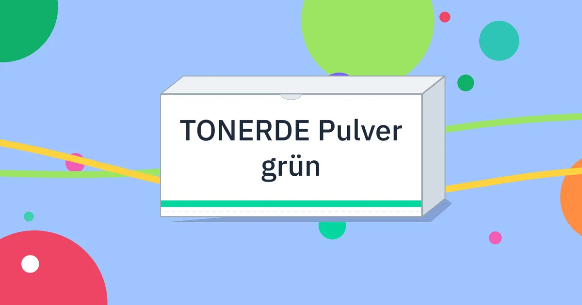 Symbolbild: Packung mit der Aufschrift TONERDE Pulver grün (PZN 17550414) – Verfügbarkeit und Bezug in Apotheken in Frankfurt am Main