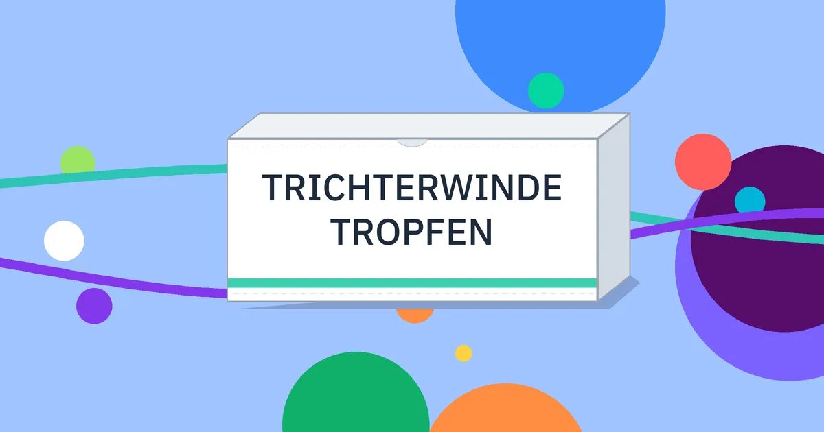 Symbolbild: Packung mit der Aufschrift TRICHTERWINDE TROPFEN (PZN 15230697) – Verfügbarkeit und Bezug in Apotheken in Frankfurt am Main