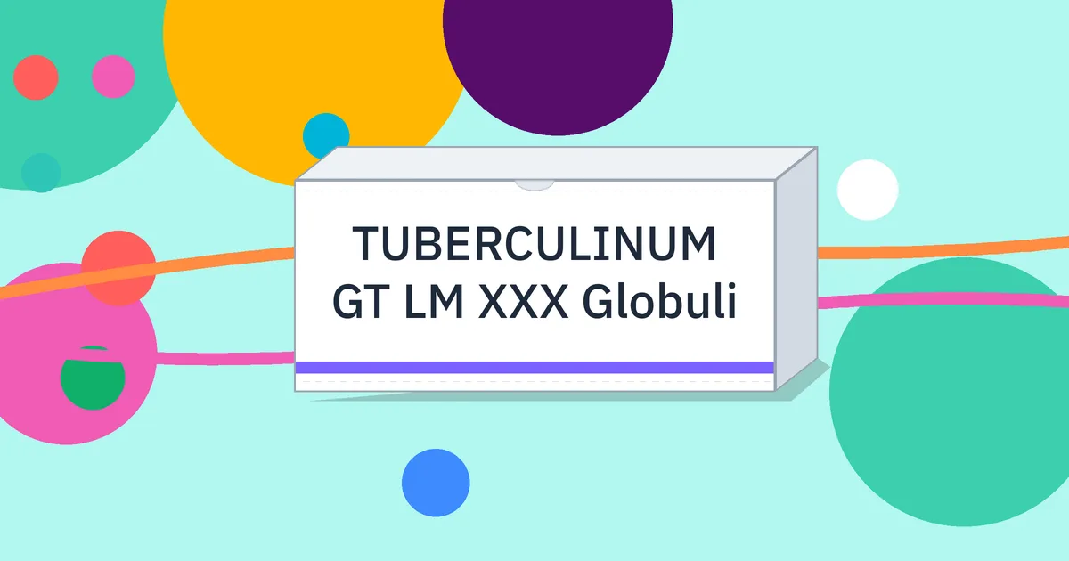 Symbolbild: Packung mit der Aufschrift TUBERCULINUM GT LM XXX Globuli (PZN 02822717) – Verfügbarkeit und Bezug in Apotheken in Frankfurt am Main