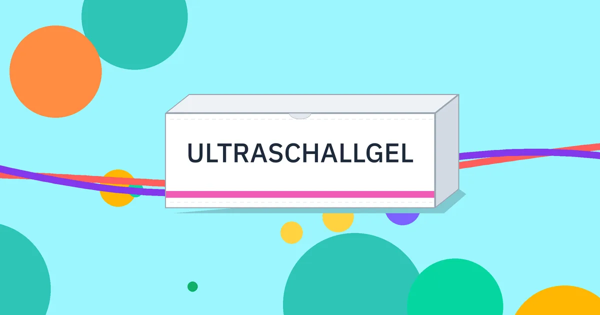 Symbolbild: Packung mit der Aufschrift ULTRASCHALLGEL (PZN 04169440) – Verfügbarkeit und Bezug in Apotheken in Frankfurt am Main