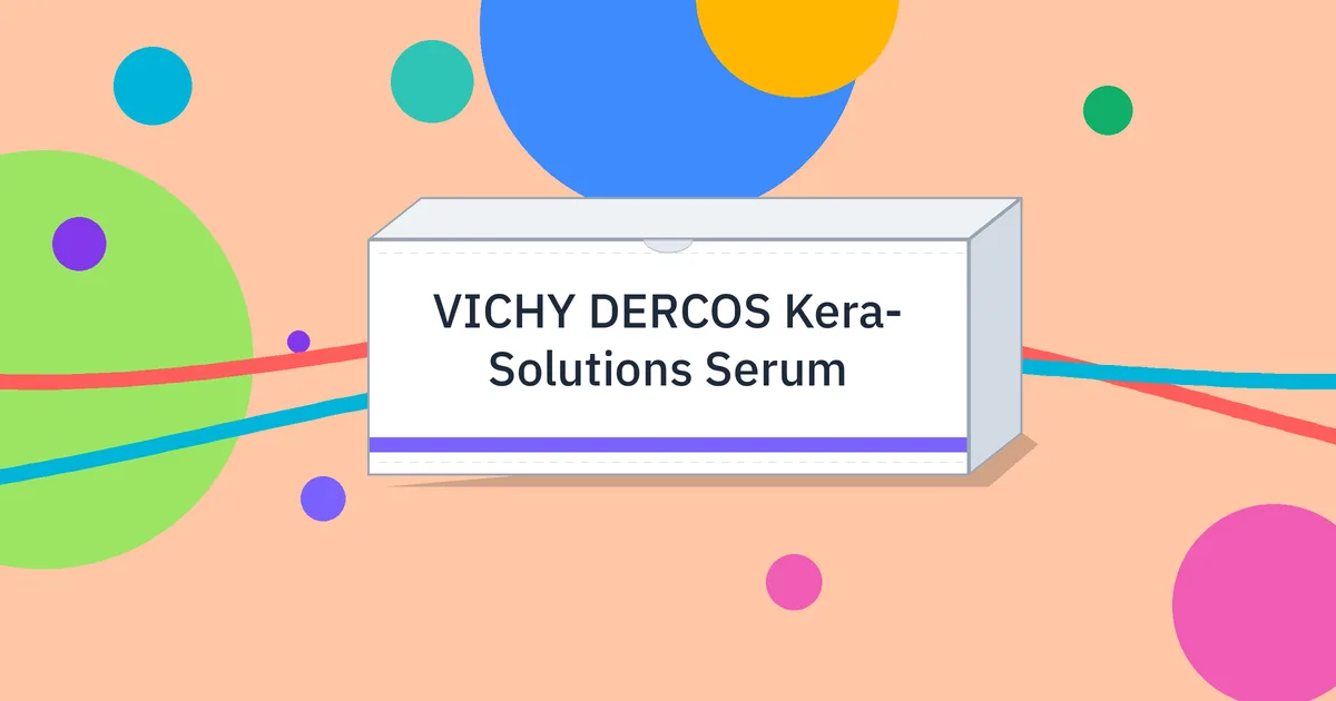 Symbolbild: Packung mit der Aufschrift VICHY DERCOS Kera-Solutions Serum (PZN 15386301) – Verfügbarkeit und Bezug in Apotheken in Frankfurt am Main