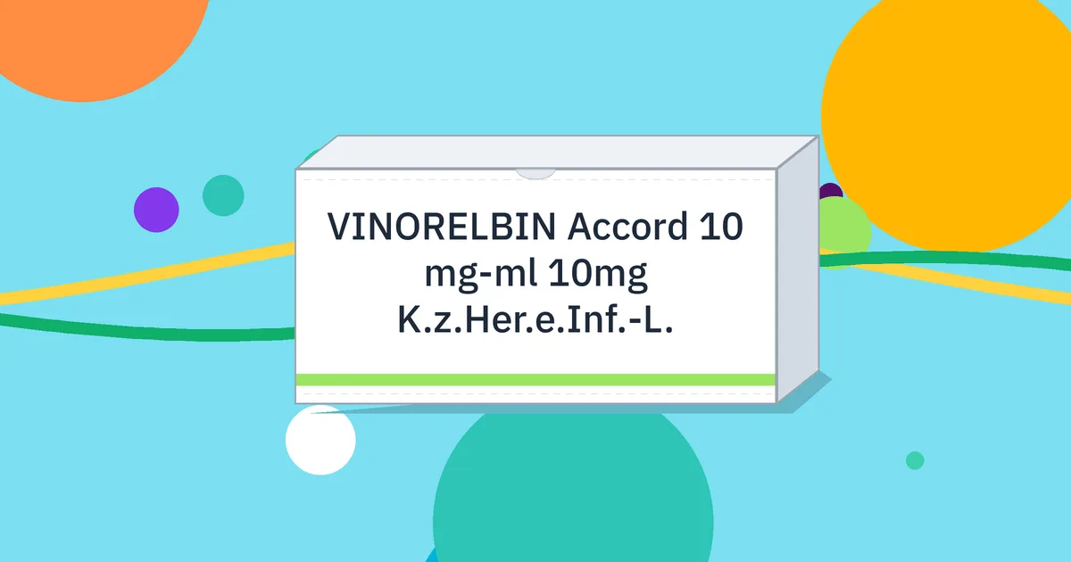 Symbolbild: Packung mit der Aufschrift VINORELBIN Accord 10 mg-ml 10mg K.z.Her.e.Inf.-L. (PZN 13168310) – Verfügbarkeit und Bezug in Apotheken in Frankfurt am Main