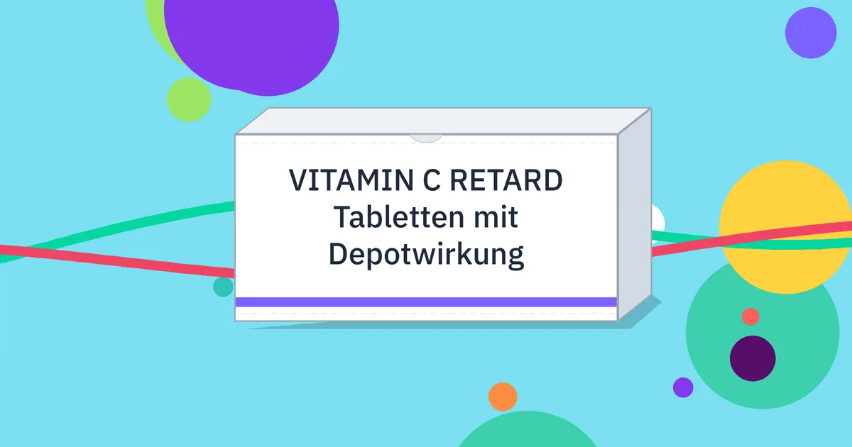 Symbolbild: Packung mit der Aufschrift VITAMIN C RETARD Tabletten mit Depotwirkung (PZN 15822110) – Verfügbarkeit und Bezug in Apotheken in Frankfurt am Main