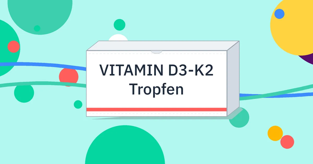 Symbolbild: Packung mit der Aufschrift VITAMIN D3-K2 Tropfen (PZN 19272014) – Verfügbarkeit und Bezug in Apotheken in Frankfurt am Main