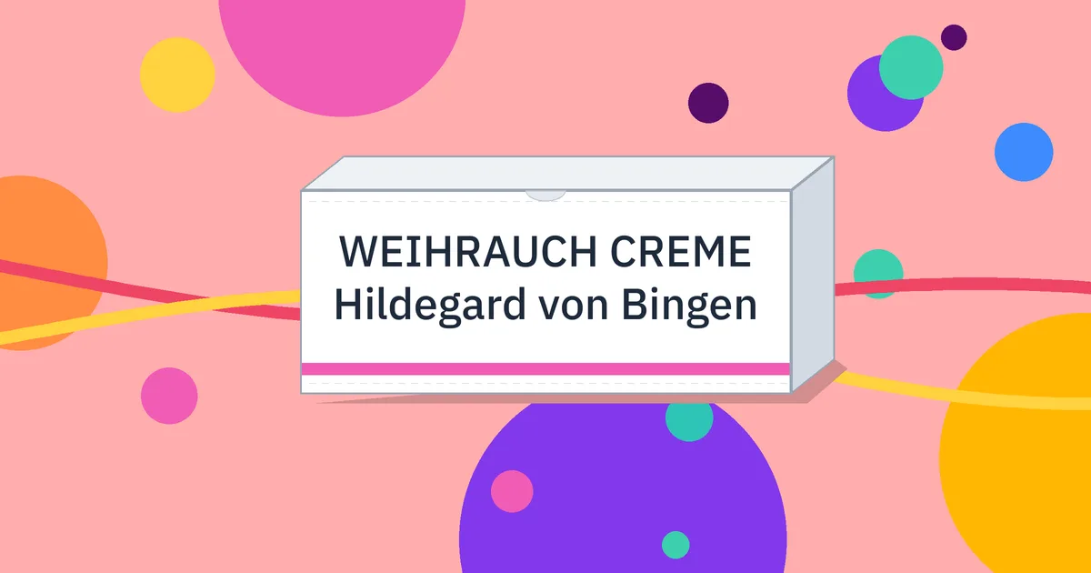 Symbolbild: Packung mit der Aufschrift WEIHRAUCH CREME Hildegard von Bingen (PZN 15562873) – Verfügbarkeit und Bezug in Apotheken in Frankfurt am Main