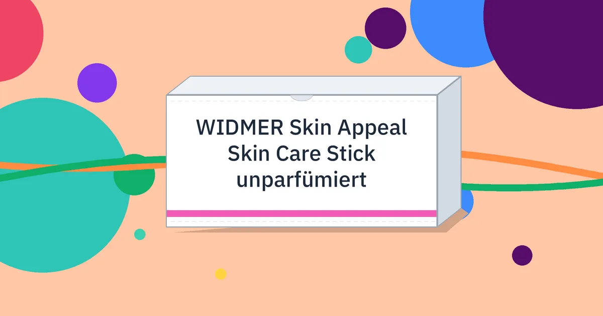 Symbolbild: Packung mit der Aufschrift WIDMER Skin Appeal Skin Care Stick unparfümiert (PZN 09921871) – Verfügbarkeit und Bezug in Apotheken in Frankfurt am Main
