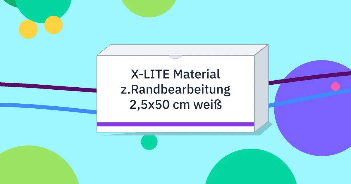 Symbolbild: Packung mit der Aufschrift X-LITE Material z.Randbearbeitung 2,5x50 cm weiß (PZN 14441305) – Verfügbarkeit und Bezug in Apotheken in Frankfurt am Main