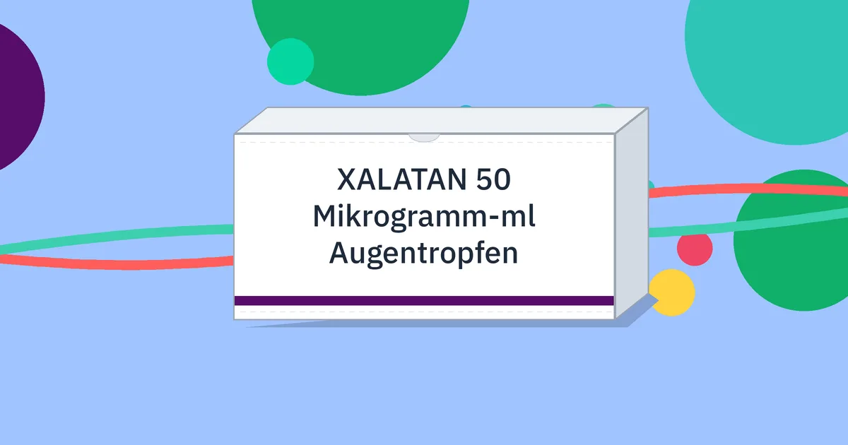 Symbolbild: Packung mit der Aufschrift XALATAN 50 Mikrogramm-ml Augentropfen (PZN 04385089) – Verfügbarkeit und Bezug in Apotheken in Frankfurt am Main