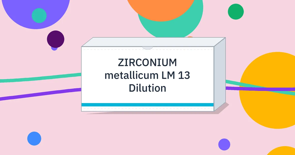Symbolbild: Packung mit der Aufschrift ZIRCONIUM metallicum LM 13 Dilution (PZN 13302688) – Verfügbarkeit und Bezug in Apotheken in Frankfurt am Main