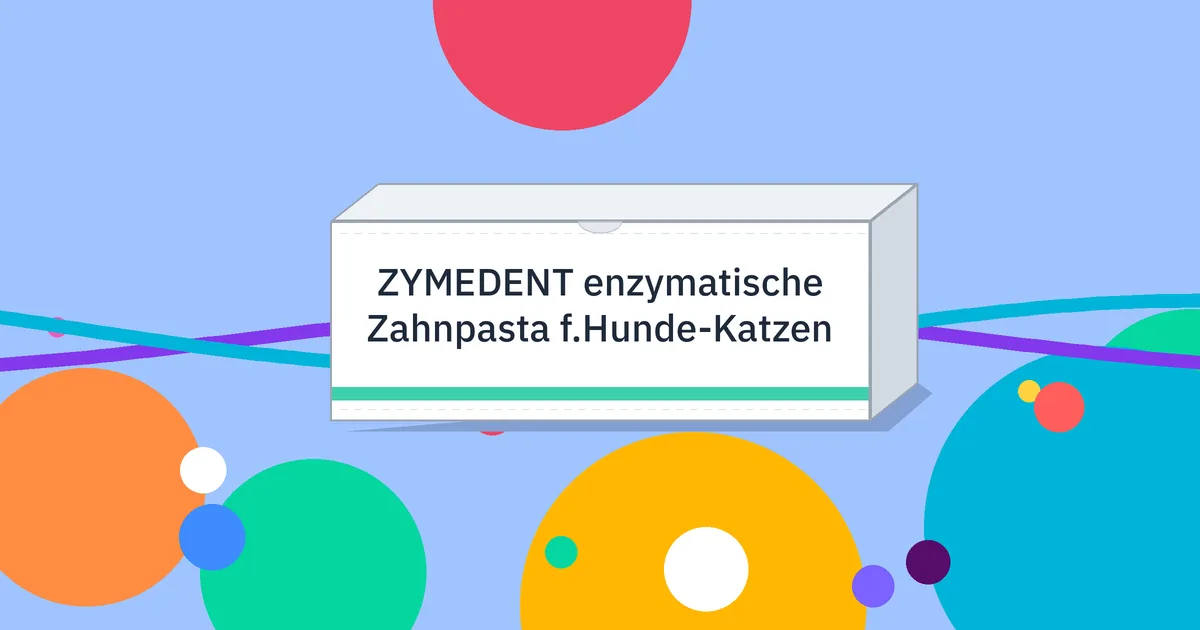 Symbolbild: Packung mit der Aufschrift ZYMEDENT enzymatische Zahnpasta f.Hunde-Katzen (PZN 19150794) – Verfügbarkeit und Bezug in Apotheken in Frankfurt am Main