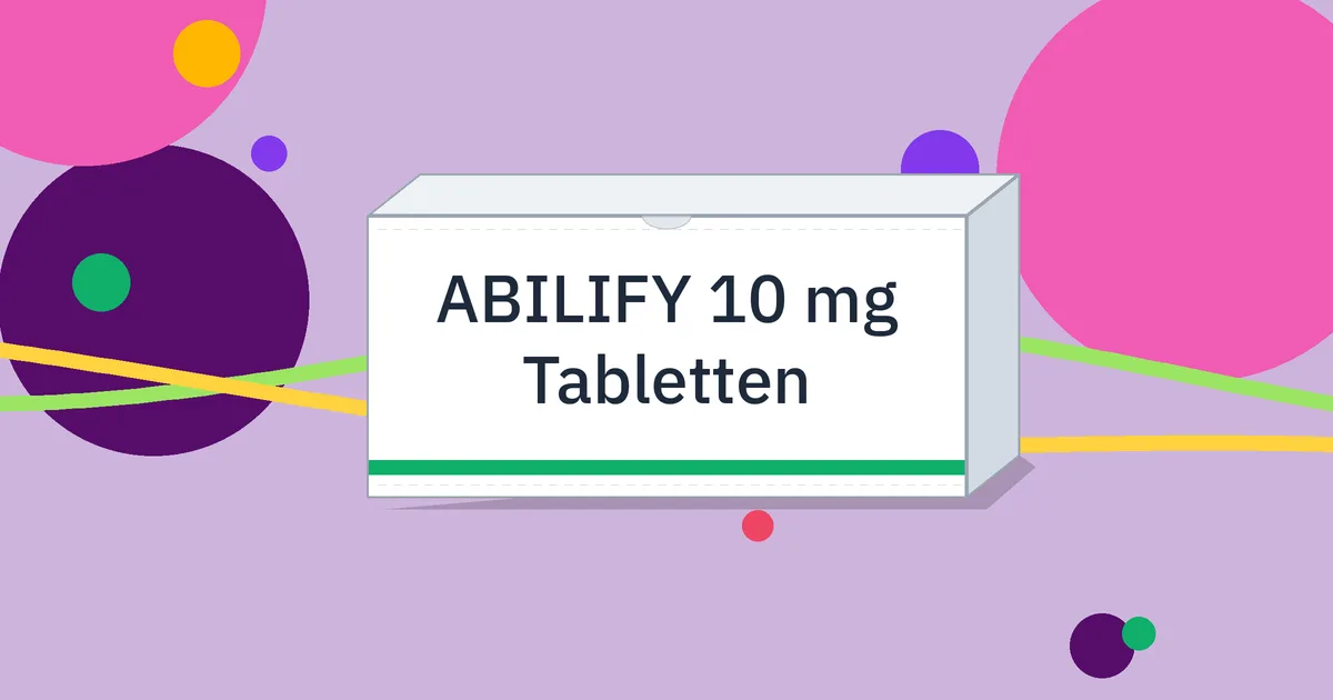 Symbolbild: Packung mit der Aufschrift ABILIFY 10 mg Tabletten (PZN 01236354) – Verfügbarkeit und Bezug in Apotheken in Frankfurt am Main