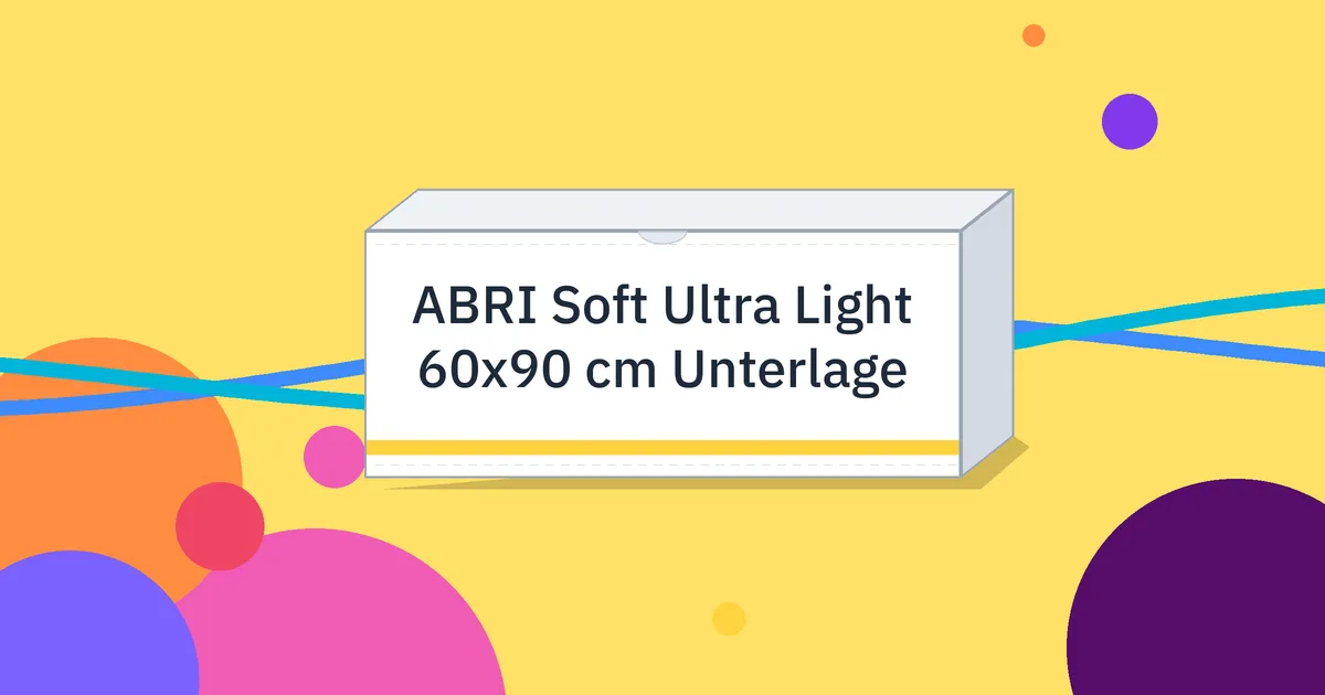 Symbolbild: Packung mit der Aufschrift ABRI Soft Ultra Light 60x90 cm Unterlage (PZN 16763088) – Verfügbarkeit und Bezug in Apotheken in Frankfurt am Main