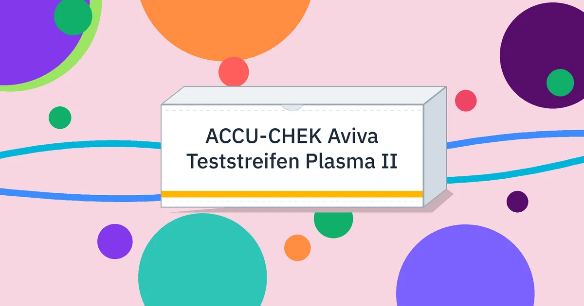 Symbolbild: Packung mit der Aufschrift ACCU-CHEK Aviva Teststreifen Plasma II (PZN 07798449) – Verfügbarkeit und Bezug in Apotheken in Frankfurt am Main
