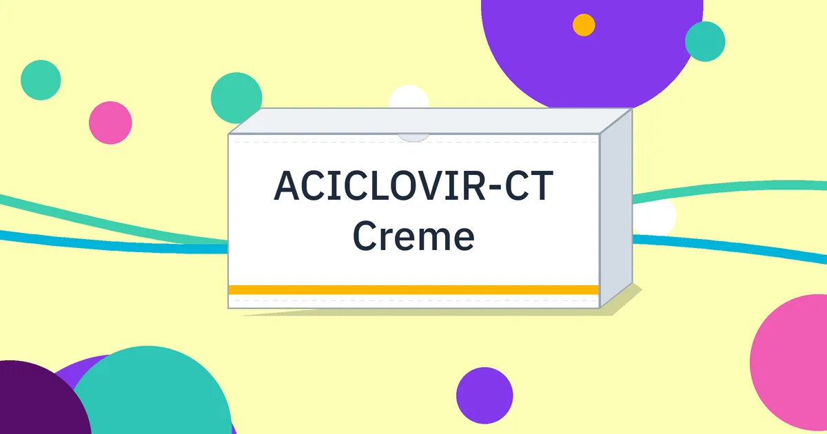 Symbolbild: Packung mit der Aufschrift ACICLOVIR-CT Creme (PZN 07461282) – Verfügbarkeit und Bezug in Apotheken in Frankfurt am Main