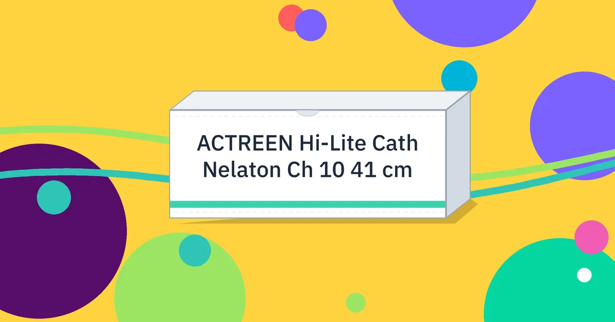 Symbolbild: Packung mit der Aufschrift ACTREEN Hi-Lite Cath Nelaton Ch 10 41 cm (PZN 09948924) – Verfügbarkeit und Bezug in Apotheken in Frankfurt am Main