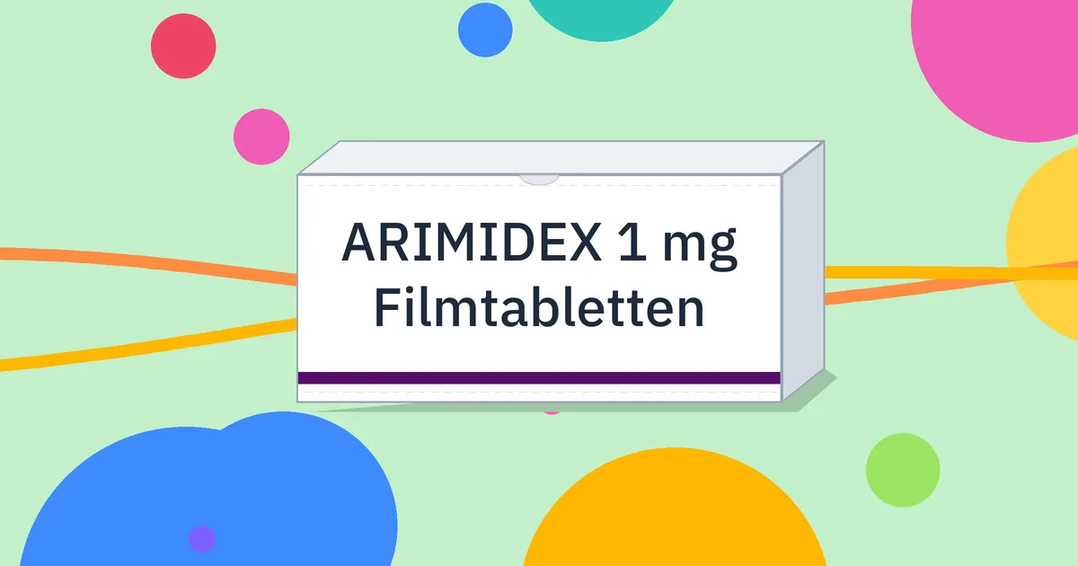 Symbolbild: Packung mit der Aufschrift ARIMIDEX 1 mg Filmtabletten (PZN 00956106) – Verfügbarkeit und Bezug in Apotheken in Frankfurt am Main
