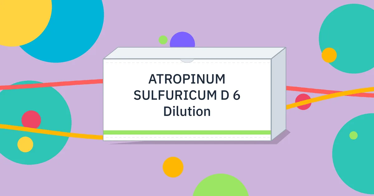 Symbolbild: Packung mit der Aufschrift ATROPINUM SULFURICUM D 6 Dilution (PZN 02607930) – Verfügbarkeit und Bezug in Apotheken in Frankfurt am Main
