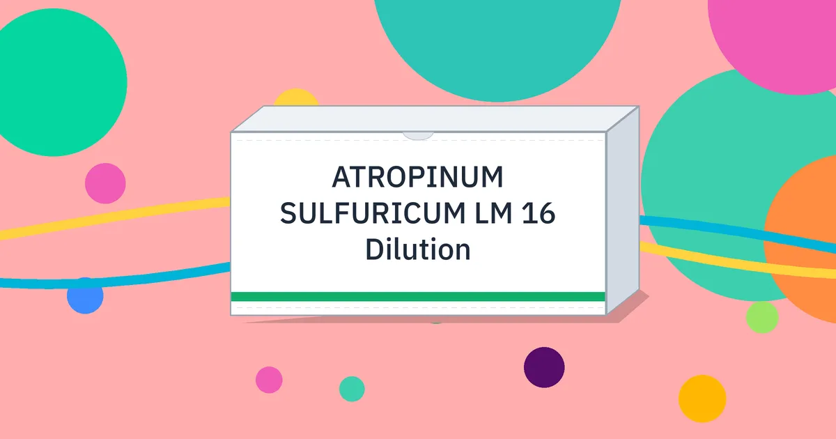 Symbolbild: Packung mit der Aufschrift ATROPINUM SULFURICUM LM 16 Dilution (PZN 13406910) – Verfügbarkeit und Bezug in Apotheken in Frankfurt am Main