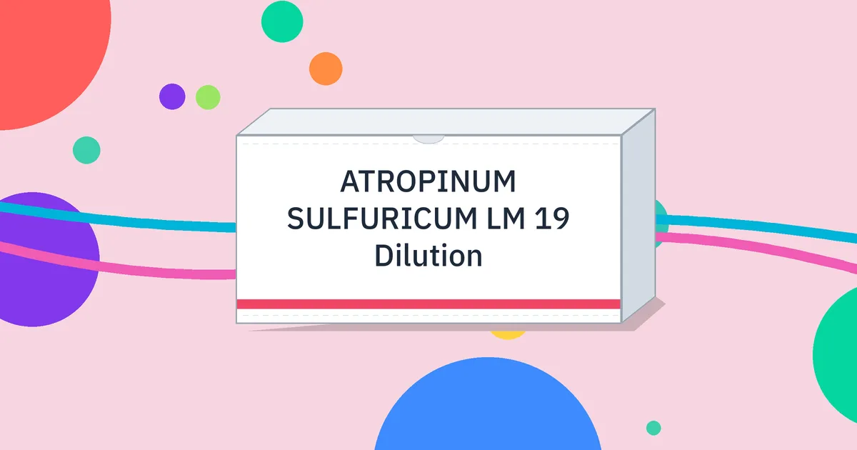 Symbolbild: Packung mit der Aufschrift ATROPINUM SULFURICUM LM 19 Dilution (PZN 13407016) – Verfügbarkeit und Bezug in Apotheken in Frankfurt am Main