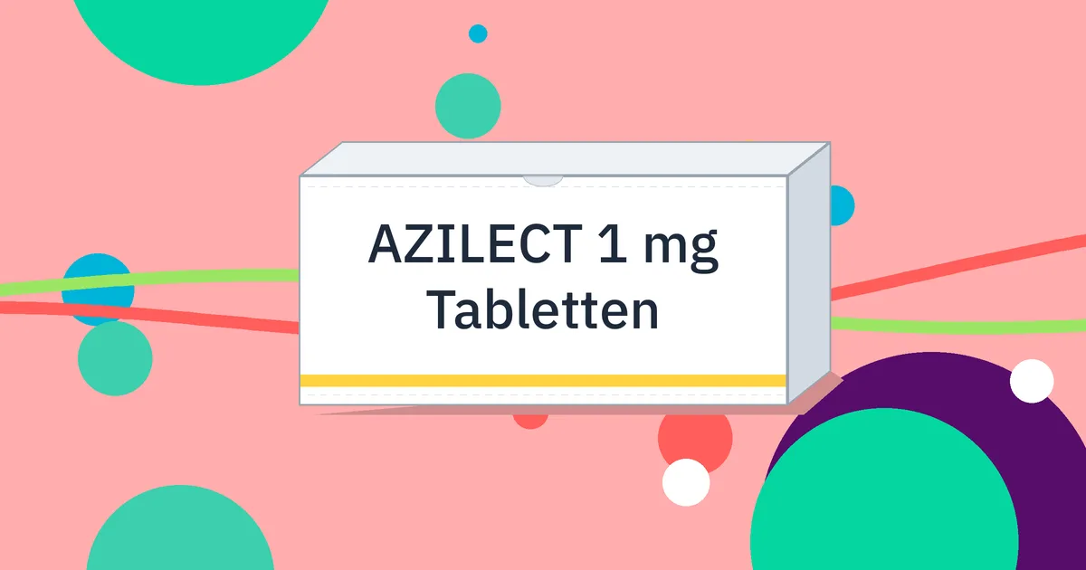 Symbolbild: Packung mit der Aufschrift AZILECT 1 mg Tabletten (PZN 07264920) – Verfügbarkeit und Bezug in Apotheken in Frankfurt am Main