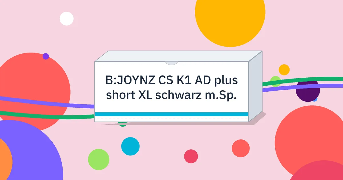 Symbolbild: Packung mit der Aufschrift B:JOYNZ CS K1 AD plus short XL schwarz m.Sp. (PZN 20524805) – Verfügbarkeit und Bezug in Apotheken in Frankfurt am Main