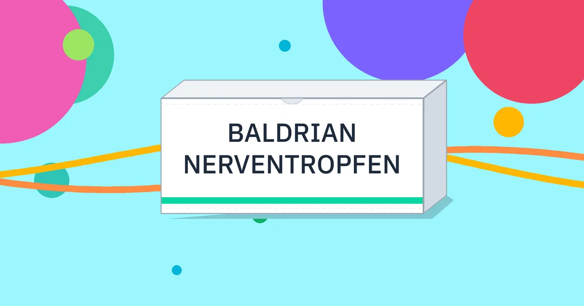 Symbolbild: Packung mit der Aufschrift BALDRIAN NERVENTROPFEN (PZN 18215735) – Verfügbarkeit und Bezug in Apotheken in Frankfurt am Main